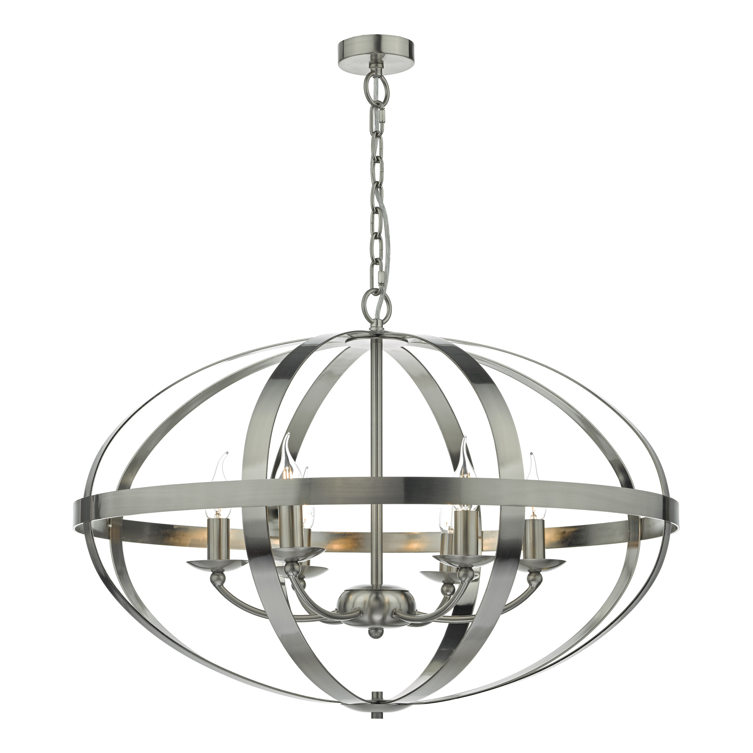 SYM0646 / Symbol 6 Light Pendant, Satin Chrome / LBD0036460MYS ...